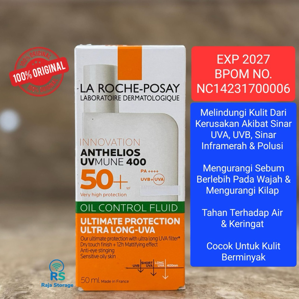 Jual LRP Sunscreen Anthelios UVMUNE Oil control Fluid 50ml - Original ...