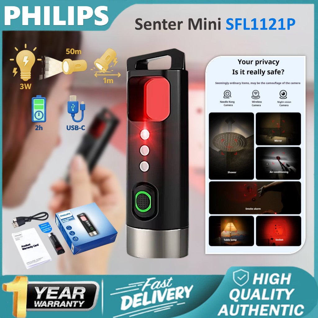 Jual Philips Senter SFL1121 Flashlight led Mini Super Terang ...