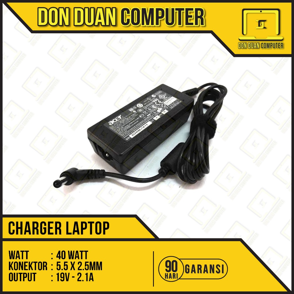 Jual Charger Carger Laptop Acer One 14 Z1401 Z1402 40Watt (5.5*2.5mm ...