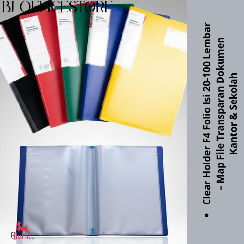 Jual Clear Holder F4 Folio Isi 20-100 Lembar – Map File Transparan ...