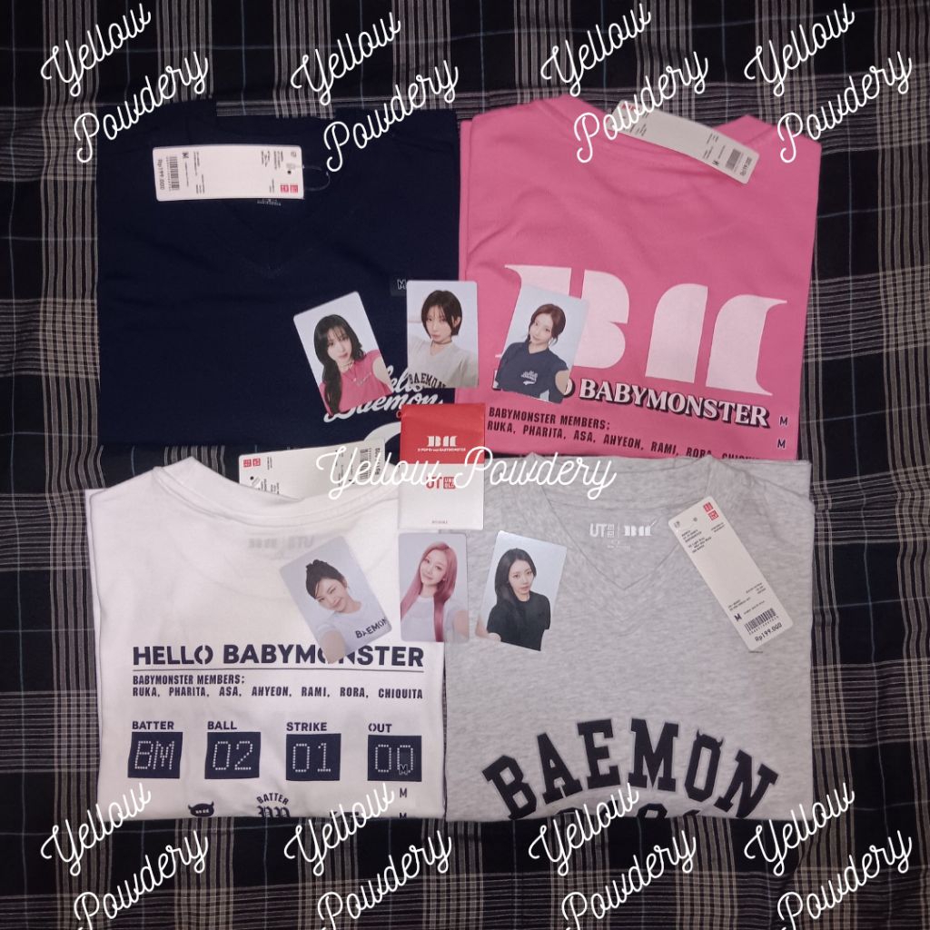 Jual BABYMONSTER X UNIQLO SHARING PHOTOCARD & KAUS LIMITED EDITION ...