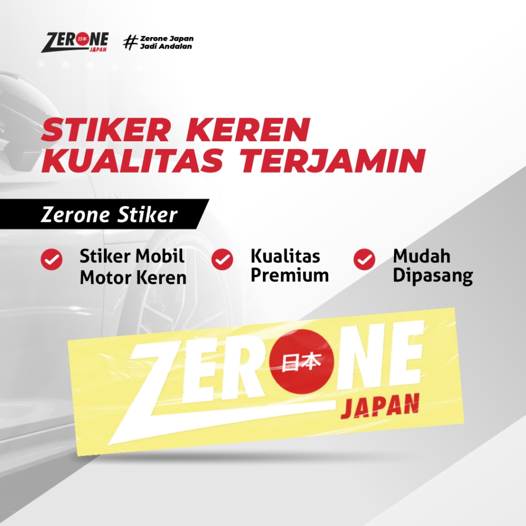 Jual Zerone Japan Stiker Mobil Motor Keren | Shopee Indonesia