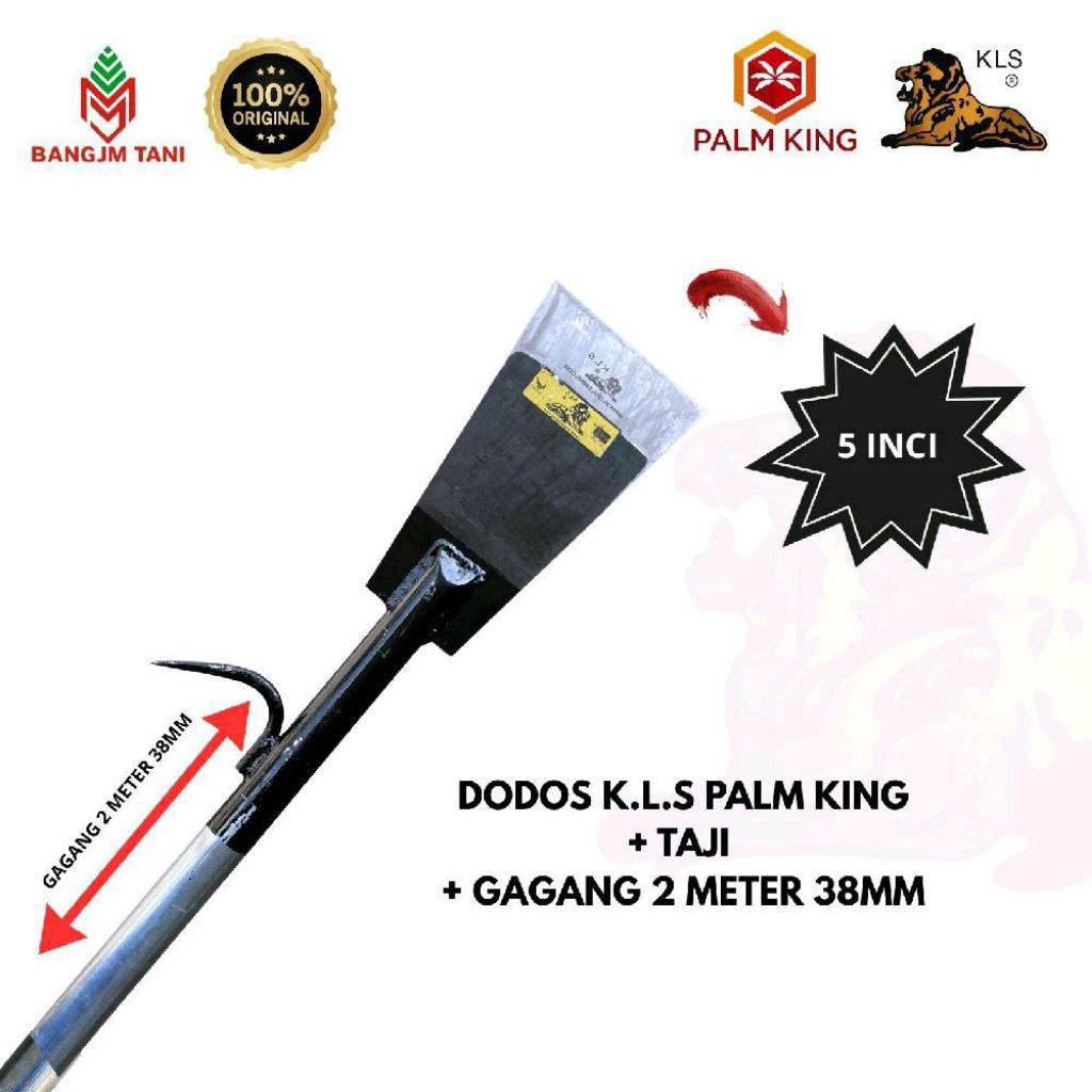 Jual DODOS KLS PALMKING + TAJI + GAGANG BESI GALVANIS 2 METER & 1,5 ...