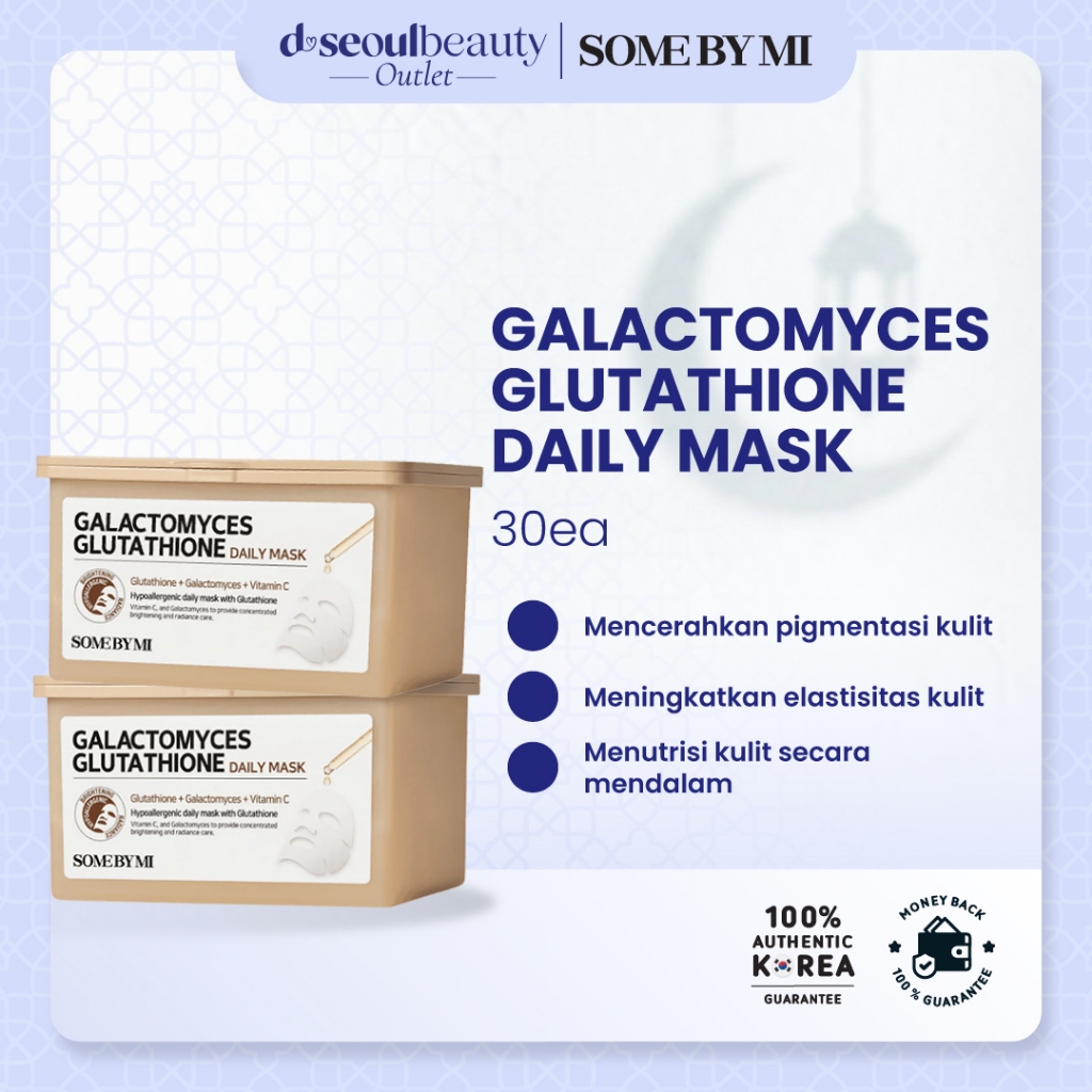Jual SOME BY MI - GALACTOMYCES GLUTATHIONE DAILY MASK (30ea) | Shopee ...