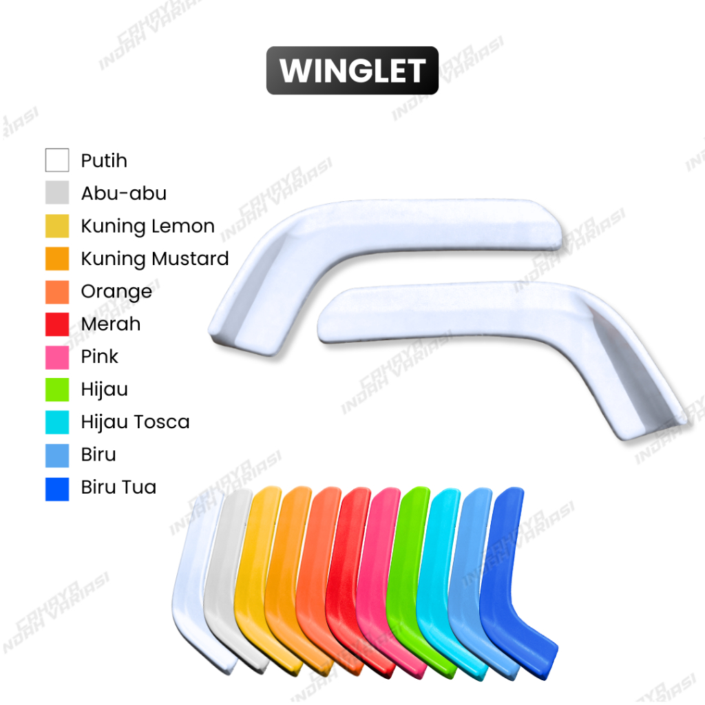 Jual PAKET WINGLET COMBO UNIVERSAL BISA UNTUK SEMUA MOBIL DAN BISA JUGA ...