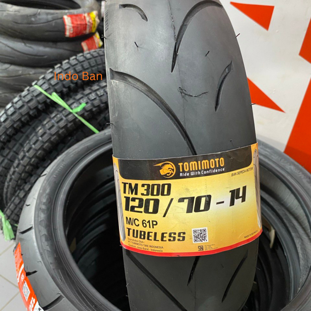 Jual SNI Ban TOMIMOTO TM300 Ring 14 ( 120/70-14 ) Ban Motor TUBELESS ...
