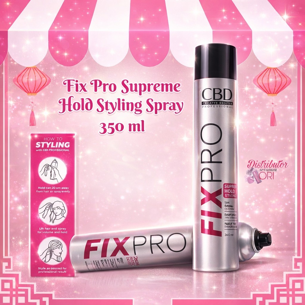 Jual CBD Fix Pro Supreme Hold Styling Spray 380ml | Hair Styling | BPOM ...