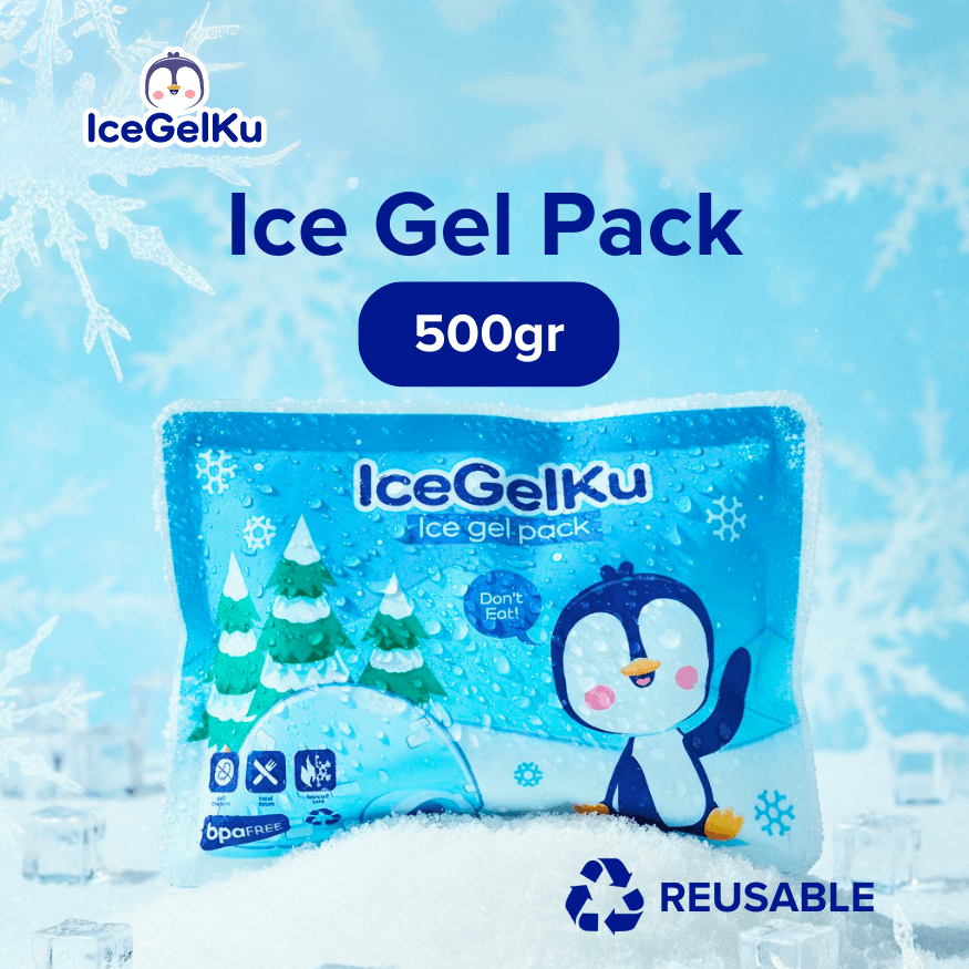 Jual IceGelKu - Ice Gel Besar 500g Merk Icegelku - Blue Ice Pack Gel ...