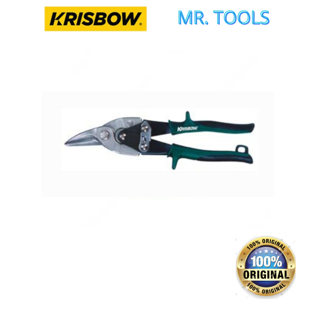 Jual Gunting Baja Ringan Krisbow 10 inch ( kanan ) original ( Hijau ...