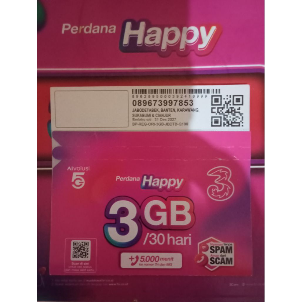 Jual Kartu Perdana Tri Terlengkap & Harga Terbaru Mei 2026 | Shopee ...
