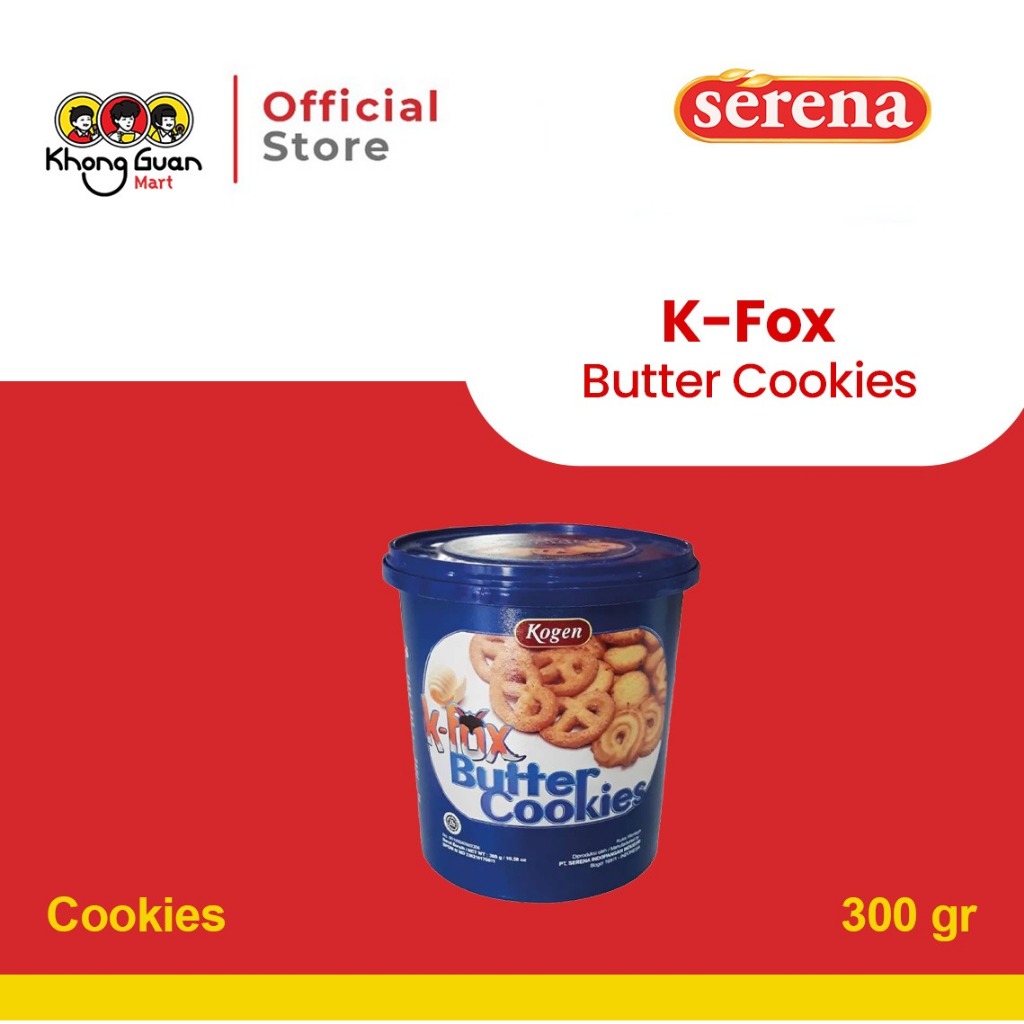 Jual KOGEN K-Fox Butter Cookies 300 Gram | Shopee Indonesia