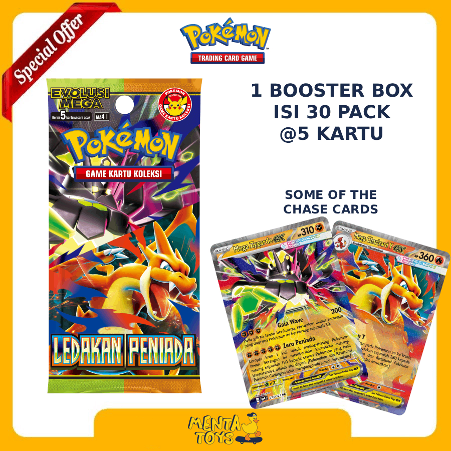Jual Kartu Pokemon TCG Indonesia - Ledakan Peniada Booster Box MA4 ...
