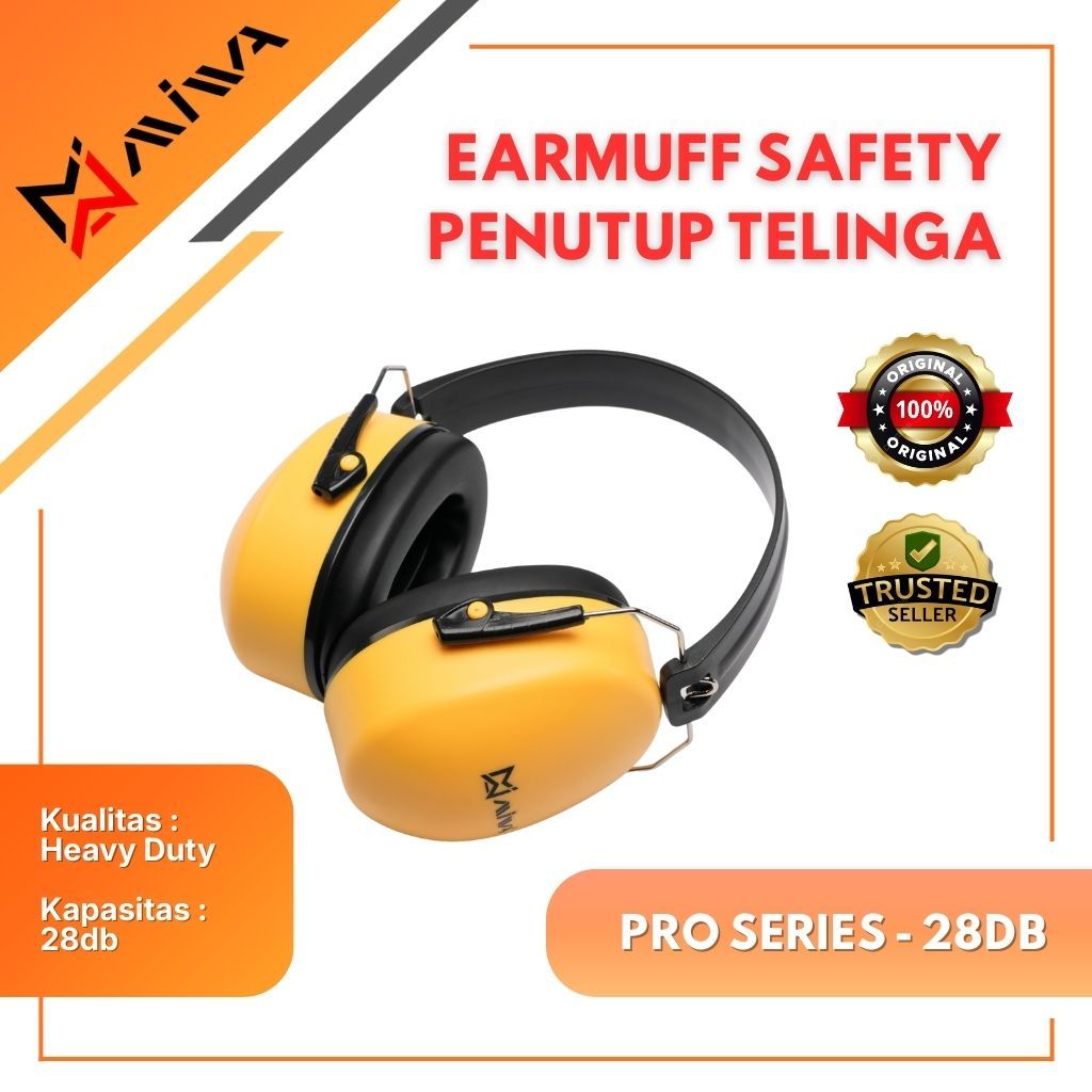 Jual MIWA Earmuff Safety Series 28 dB Penutup Telinga - PRO SERIES ...