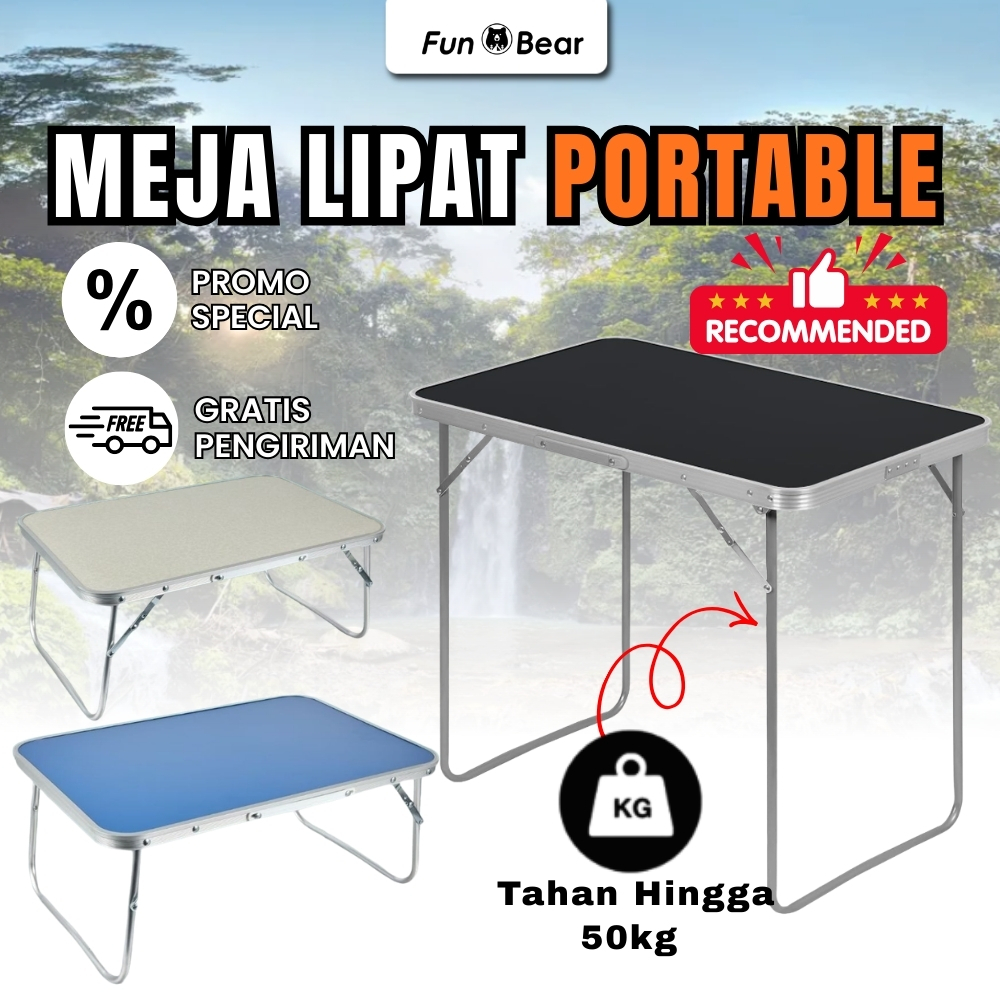 Jual Meja Portable Fun Bear - Meja Lipat Ringkas dan Praktis, Mudah ...