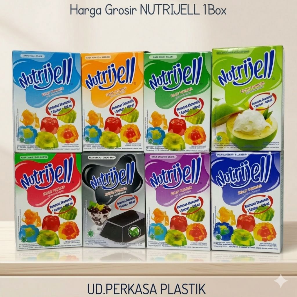 Jual ( HARGA GROSIRAN ) NUTRIJELL / KONJAC / D'JELLY 1 BOX 12 SACHET ...