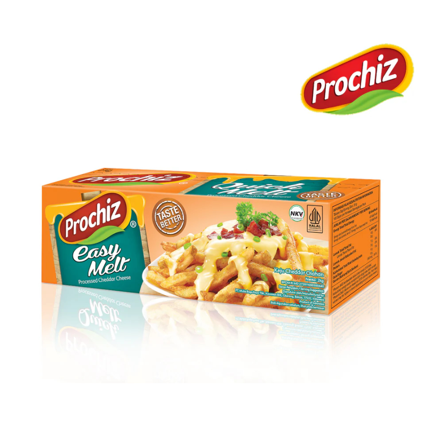 Jual Prochiz Quick Melt Cheddar Cheese 2kg | Shopee Indonesia