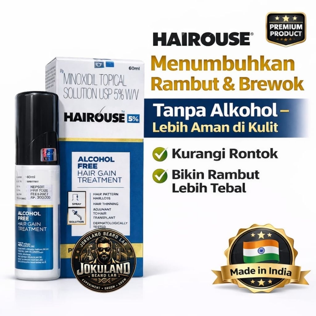 Jual HAIROUSE MINOXIDIL MINOX 60ML - Menumbuhkan Rambut dan Brewok ...