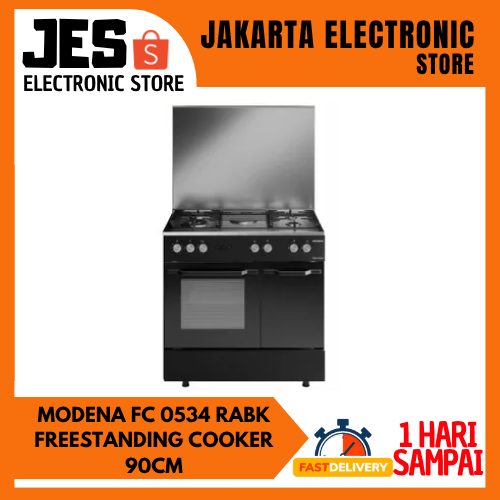 Jual FREESTANDING COOKER MODENA FC 0534 RABK 90CM 4 TUNGKU W/ TURBO ...