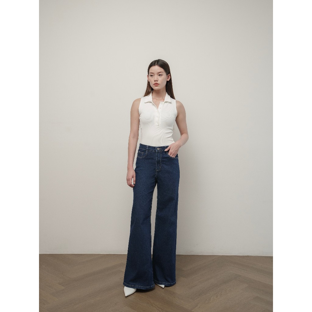 Jual Cotton Code Celana Jeans Wanita Nancy Jeans High Waist | Shopee ...