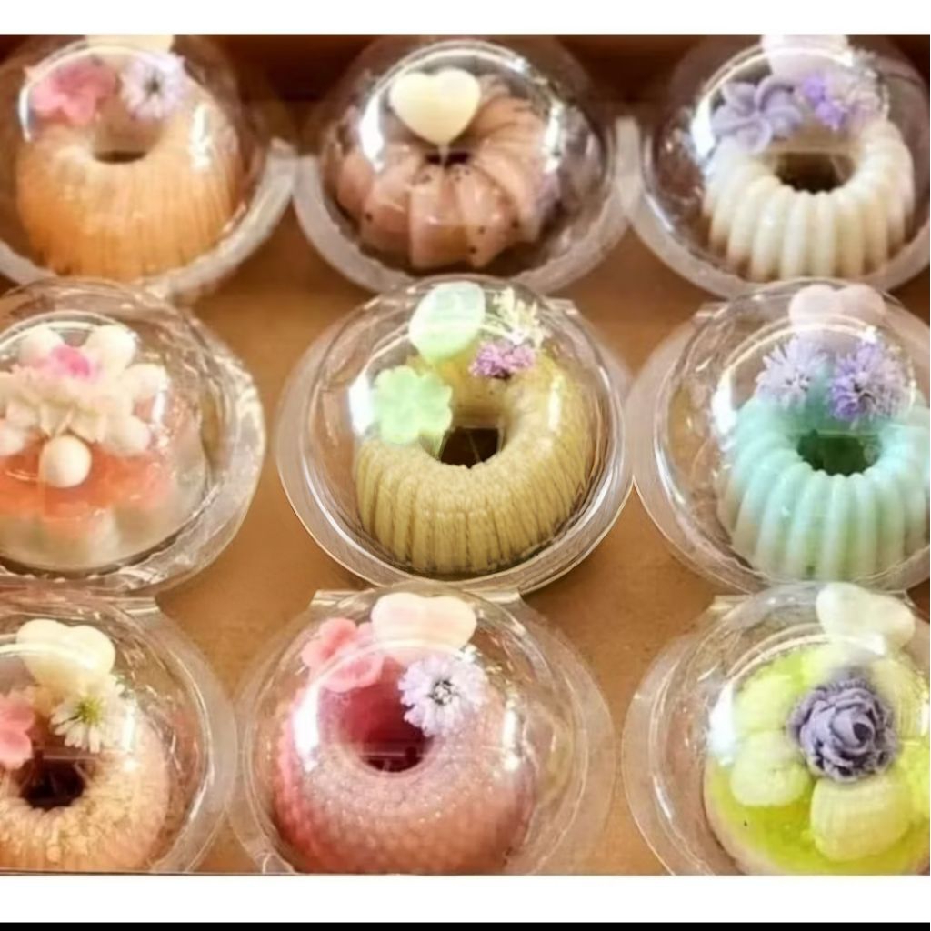 Jual Isi 50pcs Wadah Mika Puding Kue Muffin Cake Tart Setengah Bolu ...