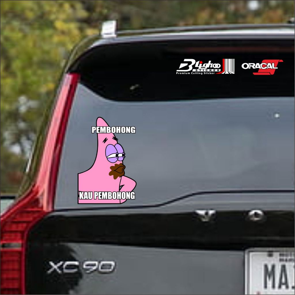 Jual BLIGHOO Stiker Patrick Pembohong Kau pembohong Meme Lucu 30cm ...