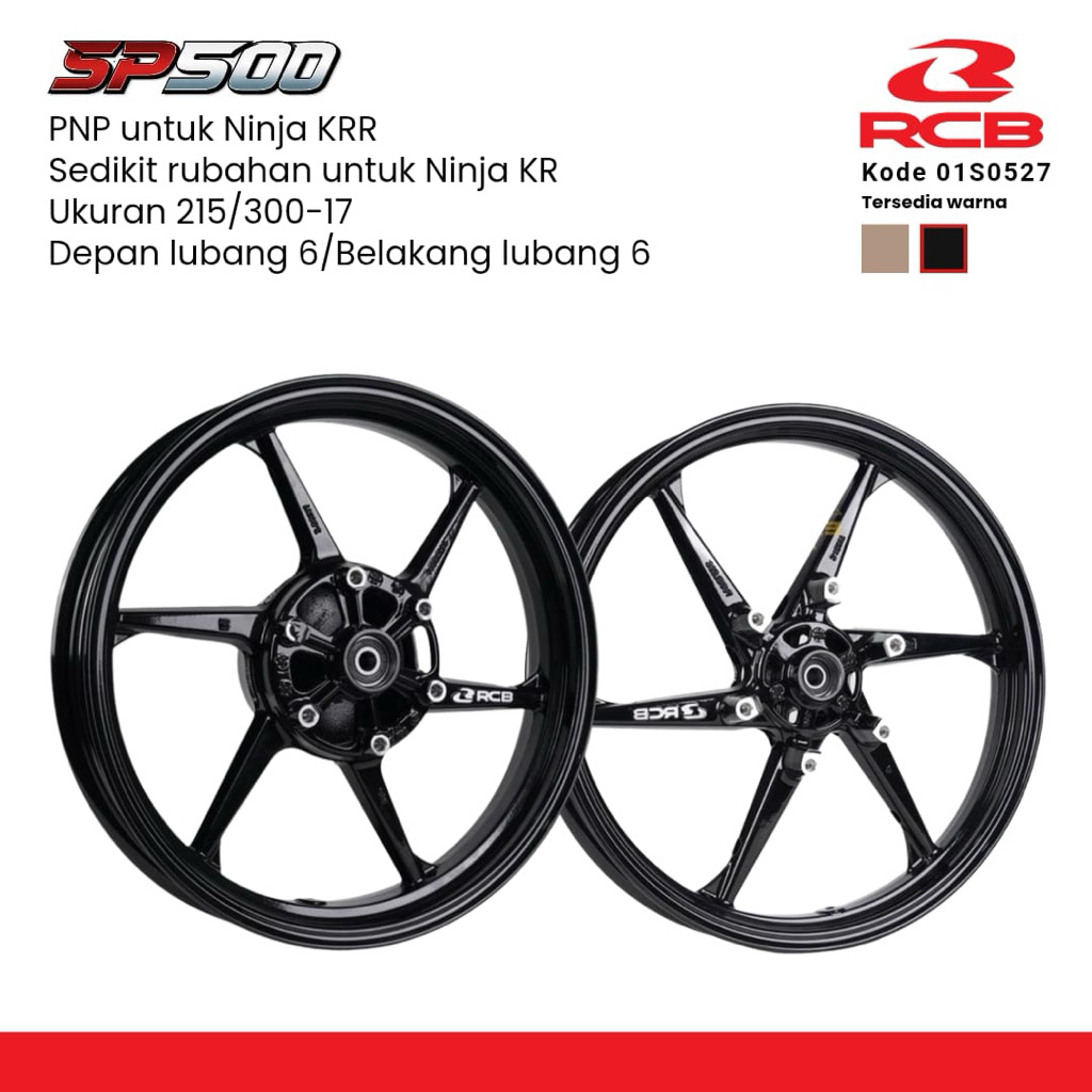Jual RCB SP500 VELG RCB NINJA R RR SS OLD UKURAN 215/300 DIAMETER 17 ...