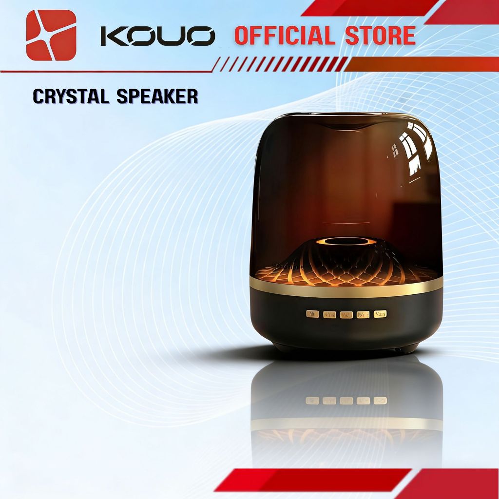 Jual KOUO Glass Speaker Mini Portable High Quality Audio + Dukungan ...