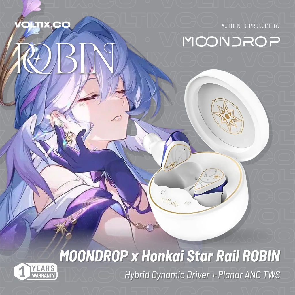 Jual Moondrop x Honkai Star Rail Robin TWS Hybrid Dynamic Driver ...