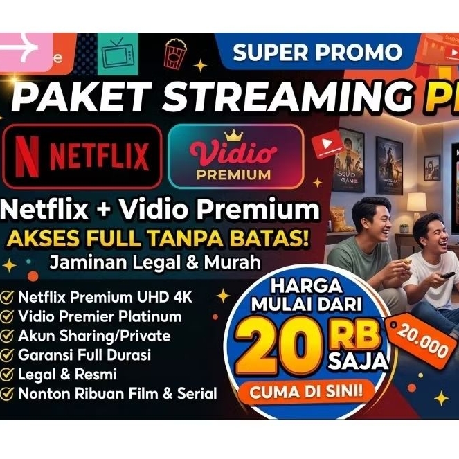 Jual Paket Netflix Terlengkap & Harga Terbaru Juni 2026 | Shopee Indonesia