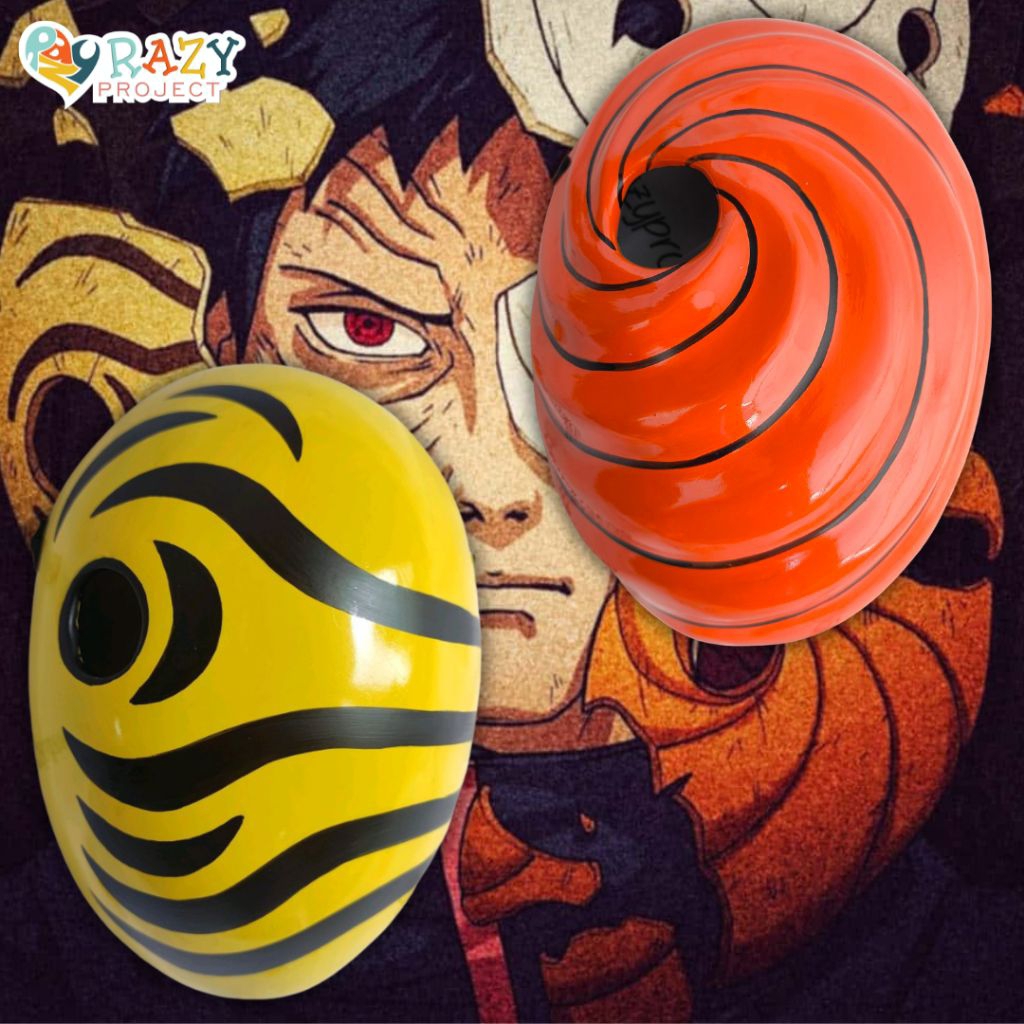 Jual Topeng Cosplay Anime Tobi Obito Uchiha Naruto Orange Yellow Kuning ...