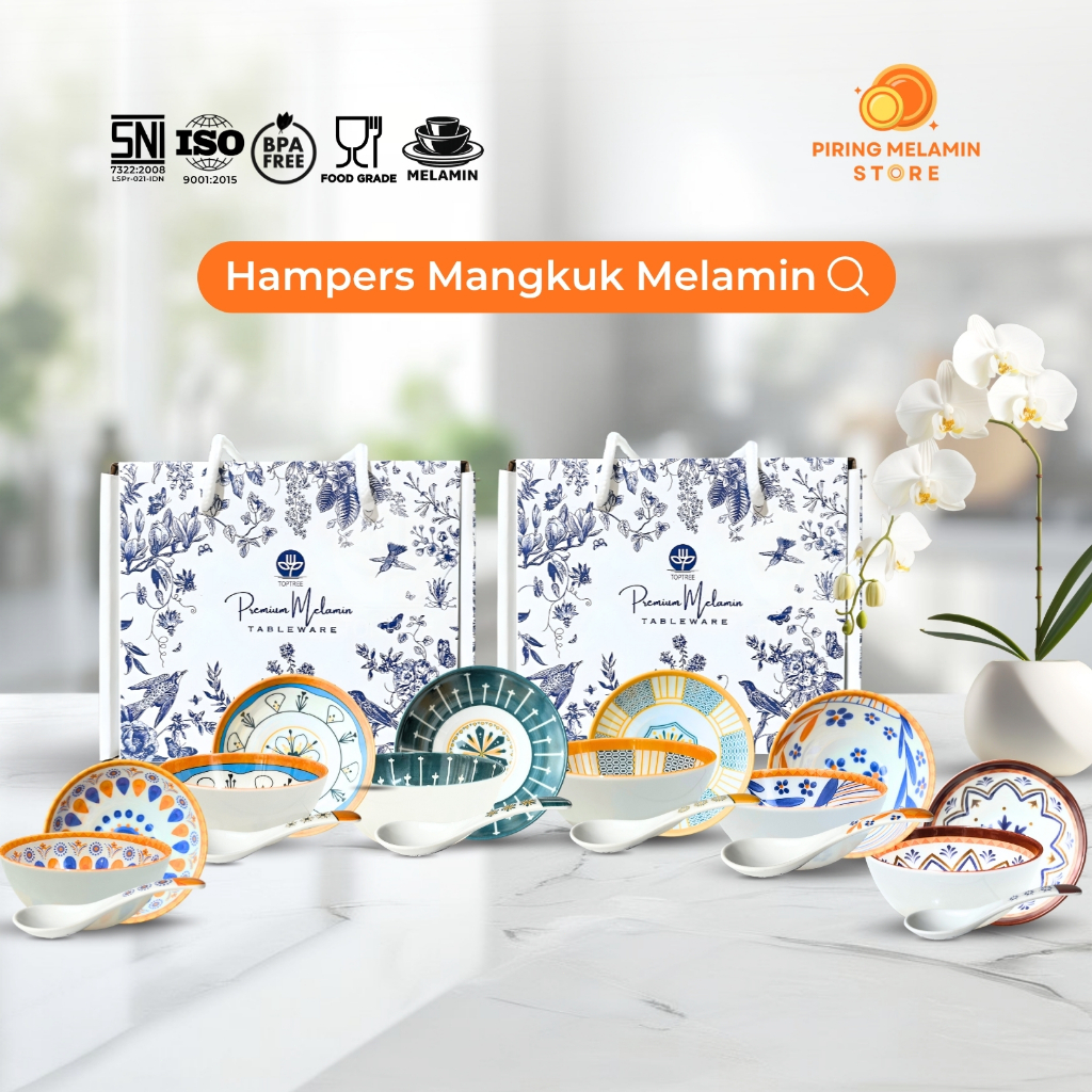 Jual Melamin - TOPTREE Hadiah/Hampers Mangkuk Ukuran 4.5 Inch (2 ...