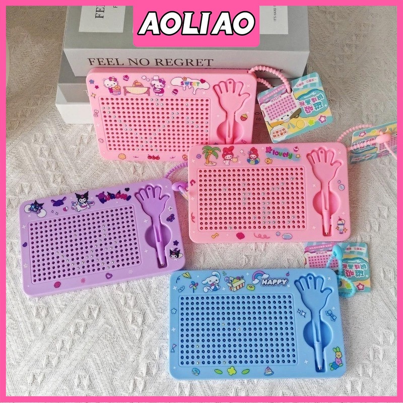 Jual AOLIAO Magnetic Steel Ball Drawing Board Mainan Edukasi Papan ...