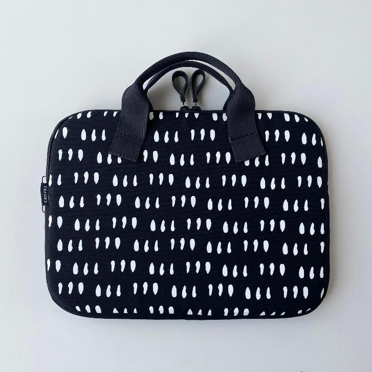 Jual Laptop Carrier 13inch Coma Black Canvas Living | Shopee Indonesia