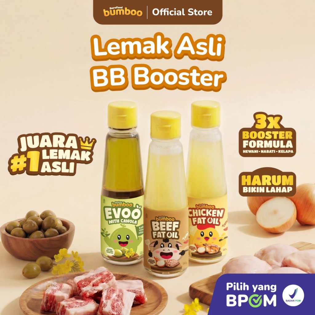 Jual Bumboo Premium FAT Oil 110ml - Beef & Chicken Lemak Hewani Asli ...