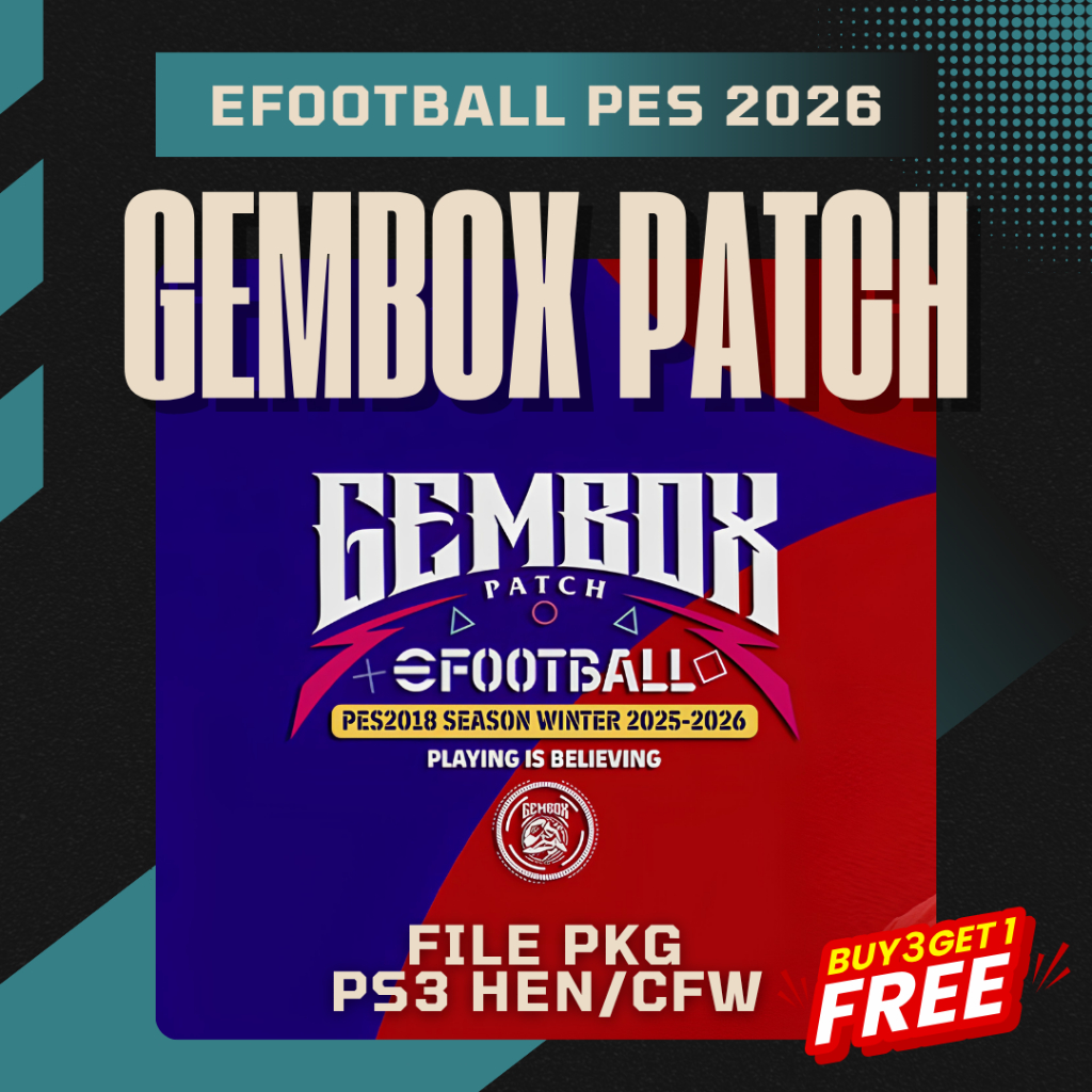 Jual EFOOTBALL PES 2026 PS3 CFW/HEN – GEMBOX PATCH UPDATE REV 3 WORLD ...