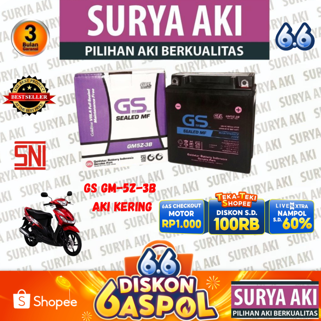 Jual Aki Mio Smile Terlengkap & Harga Terbaru Juni 2026 | Shopee Indonesia