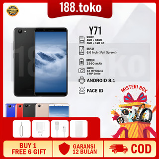 Jual Smartphone VIVO Y71 RAM 6/128 GB FullSet Garansi Toko Murah ...