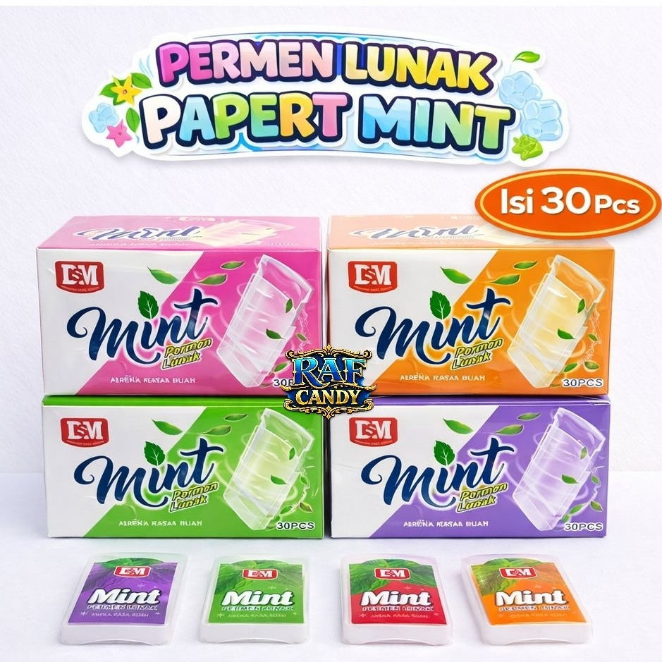 Jual [DSM] PAPER MINT PERMEN LUNAK 30 Pcs Mix Rasa | Shopee Indonesia