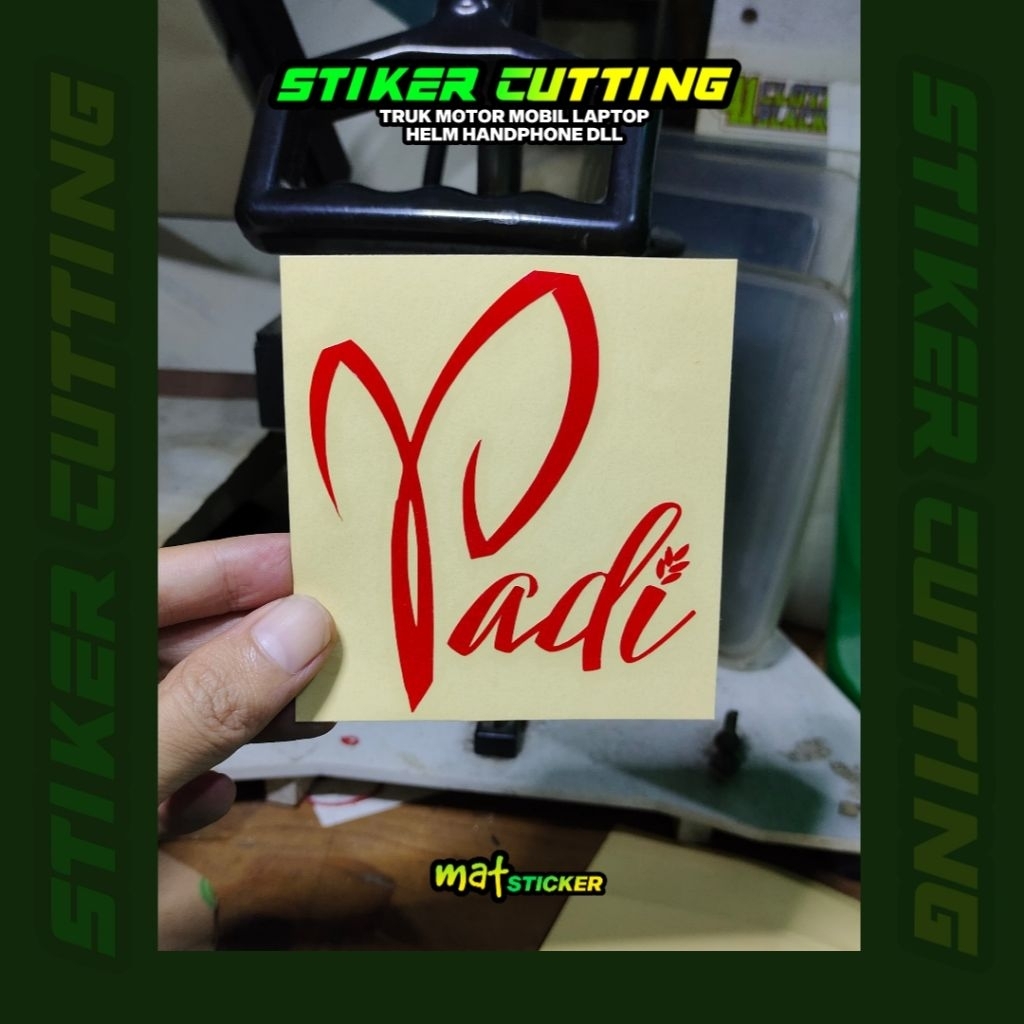 Jual STIKER PADI STICKER CUTTING TRANSPARAN | Shopee Indonesia
