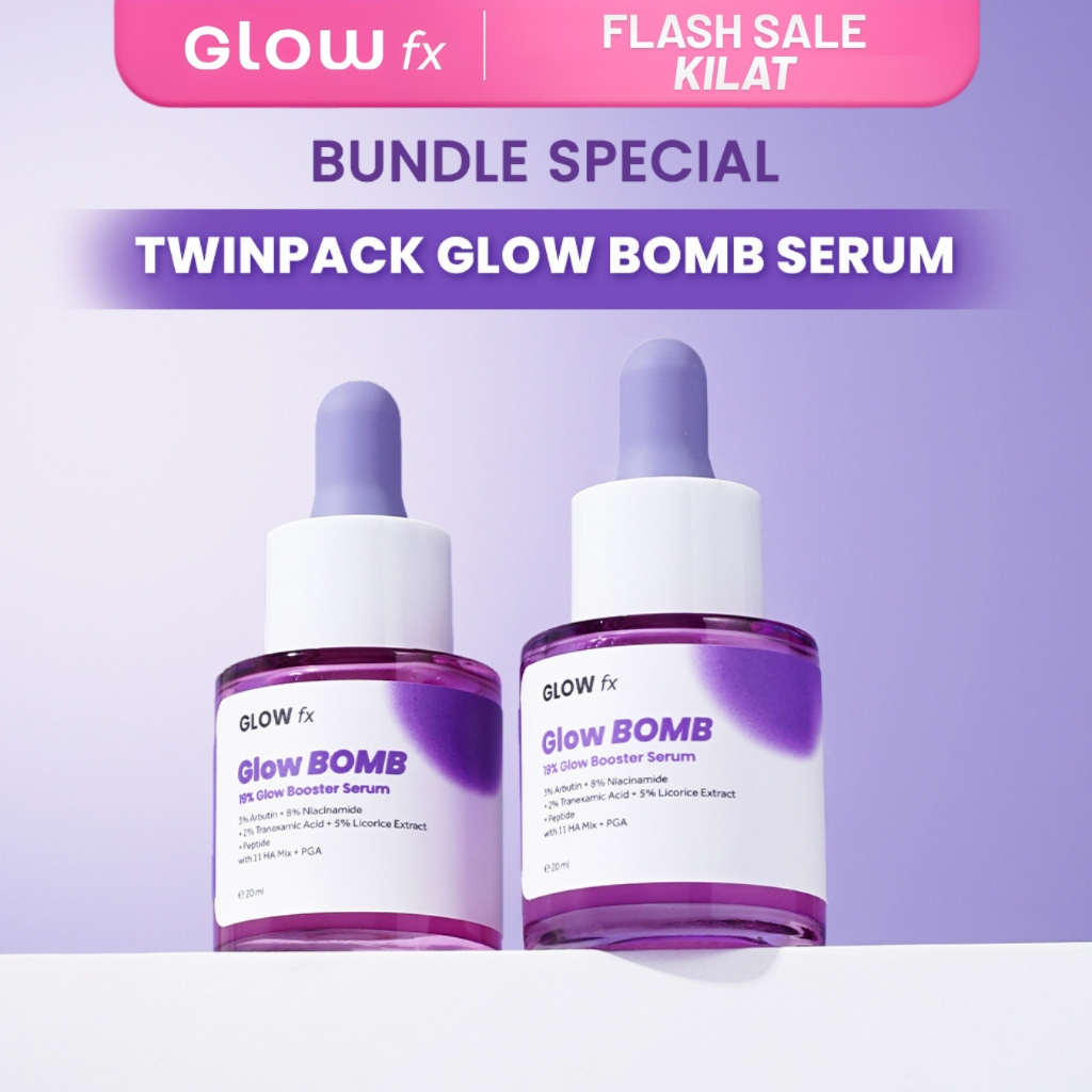 Jual GLOW FX Serum Glow Bomb 20ml 19% Brightening Power Serum Glowing ...