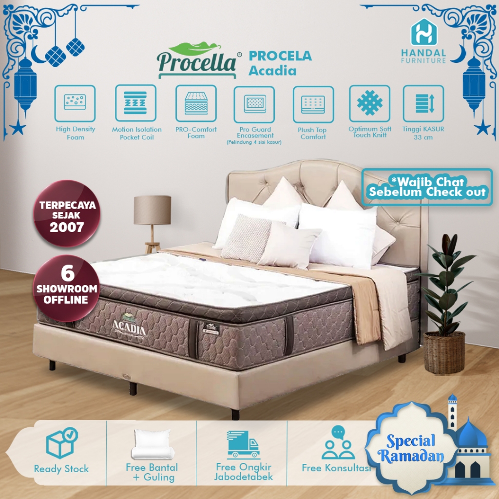 Jual Kasur Springbed Procella Acadia 100x200, 120x200, 160x200, 180x200 ...