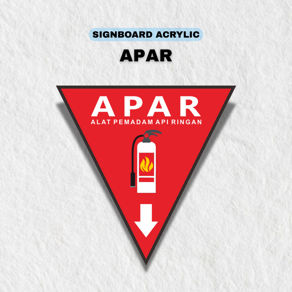 Jual APAR Akrilik / Papan Tanda APAR Akrilik / Signboard APAR Aesthetic ...