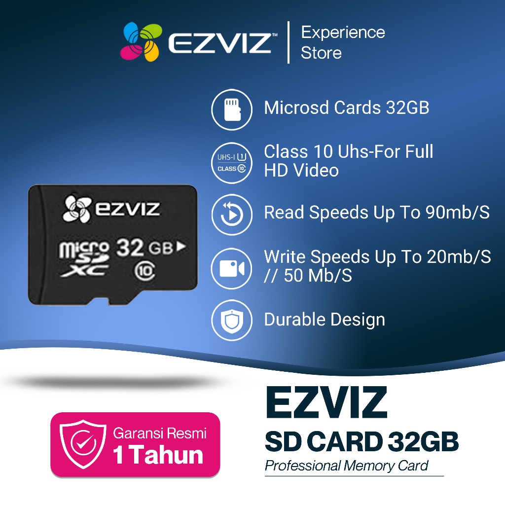 Jual Ezviz Smart Micro SD 32Gb/64Gb/128Gb UHS Class 10 | Shopee Indonesia