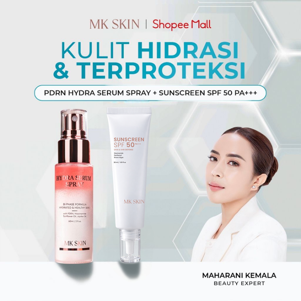 Jual MK SKIN - Paket Kulit Hidrasi & Terproteksi PDRN Hydra Serum dan ...