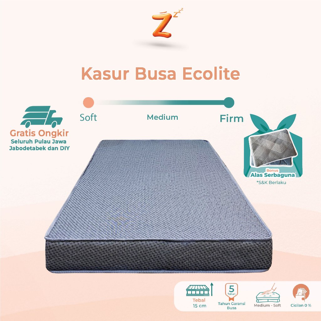 Jual Kasur Busa Ecolite Mattress 15 cm - kasur busa minimalis | Shopee ...