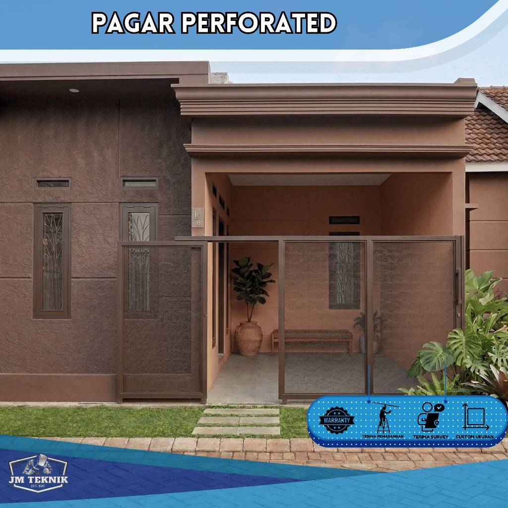 Jual PAGAR PLAT JARING PERFORATED PINTU GERBANG PLAT JARING EXPANDA ...