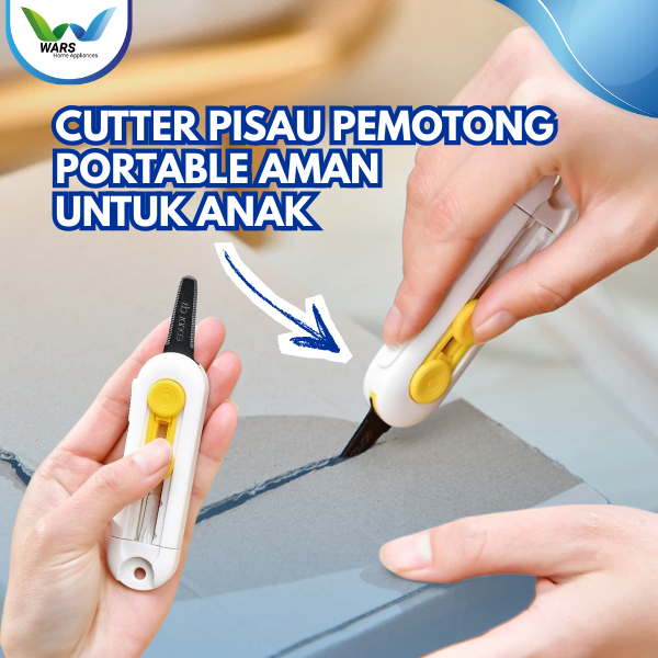 Jual WARS Cutter Pisau Pemotong Portable Aman Untuk Anak | Shopee Indonesia