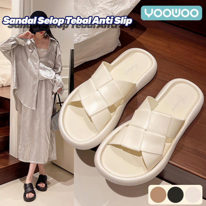Jual YooWoo sandal wanita/cross strap nyaman/sandal platform/untuk ...