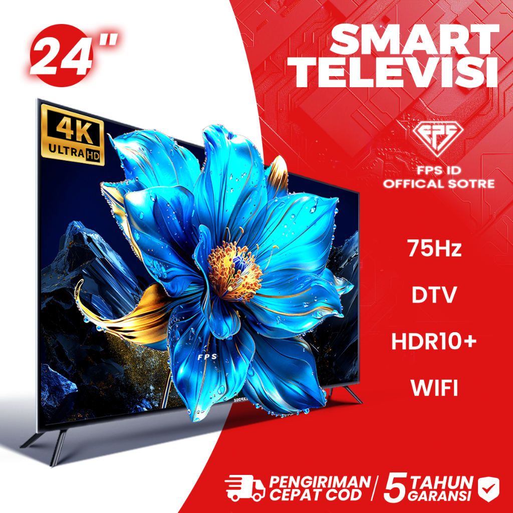 Jual Smart TV 24 inch Braket Gratis Android 13 Netflix/YouTube/Google ...