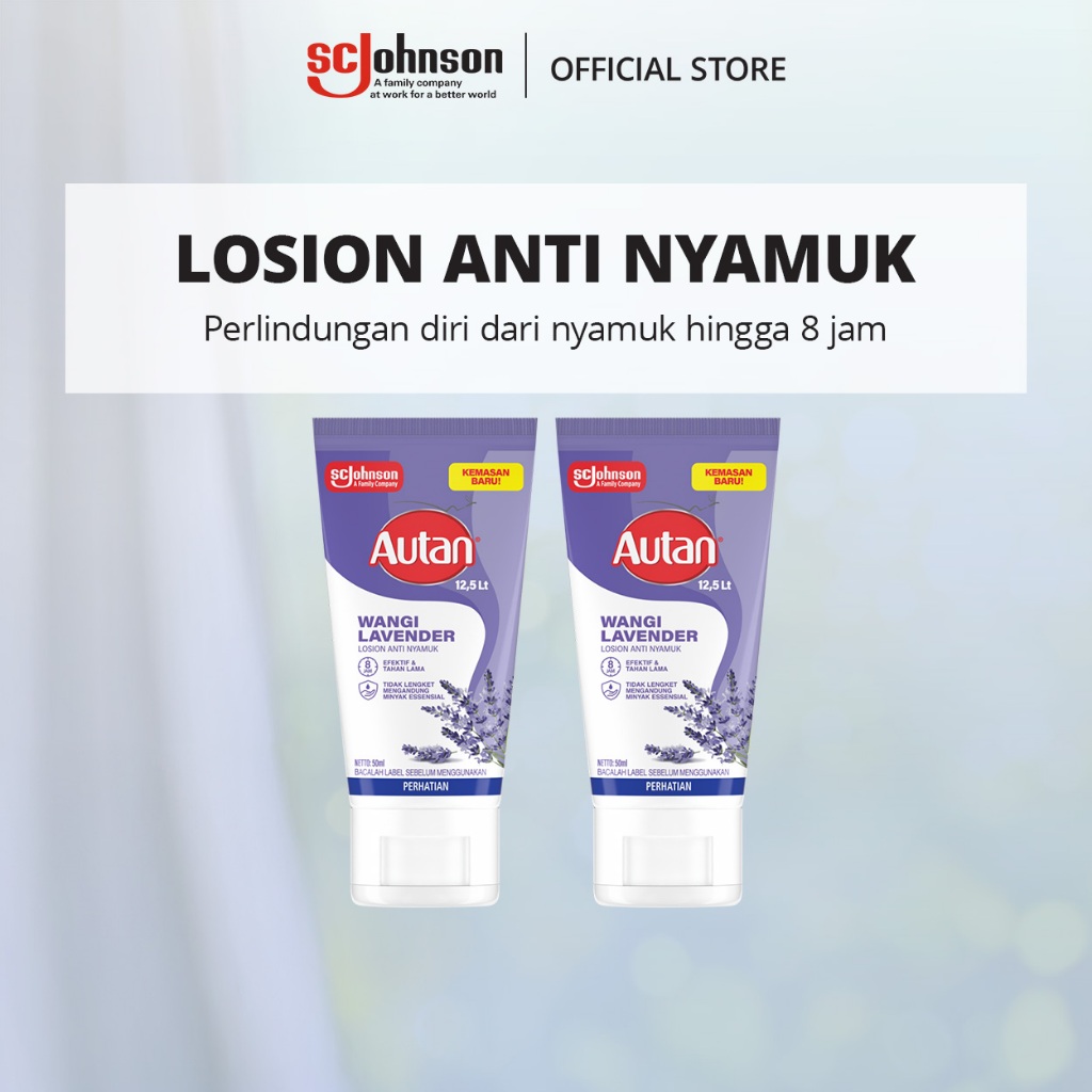 Jual Autan Lavender Lotion Tube 50ml X2 | Shopee Indonesia